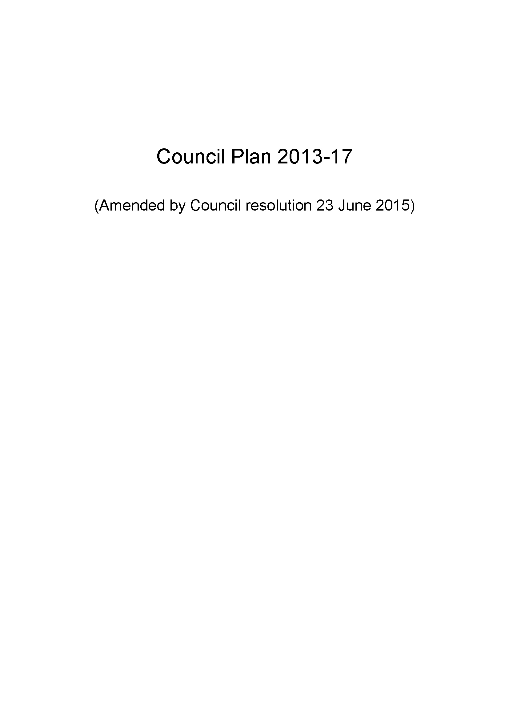 Council plan | Yarra City Council