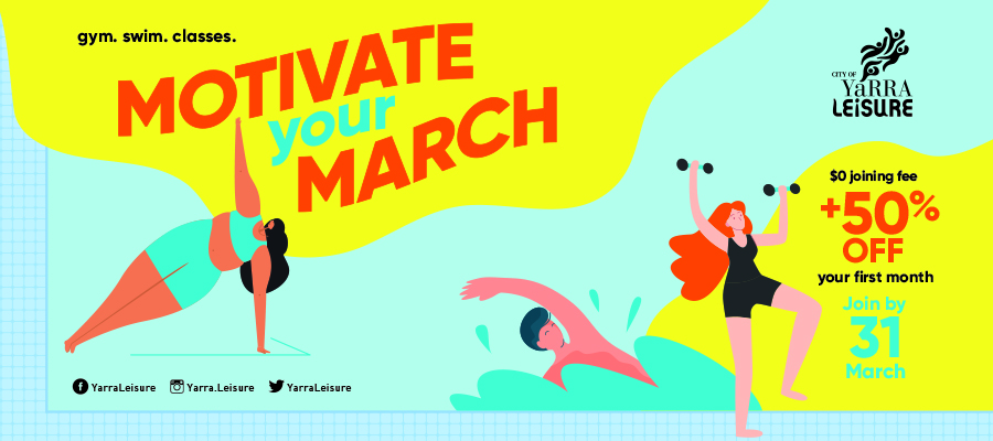 Motivate your March Membership Sale | News, Yarra City Council